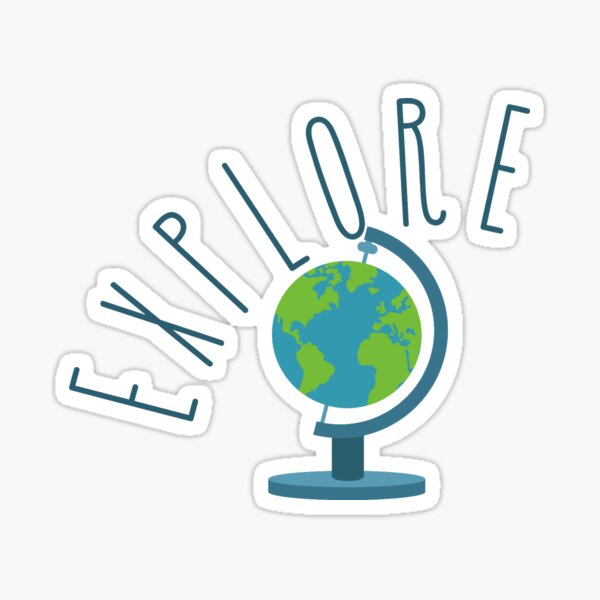 "EXPLORE" Sticker by elshan1991 | Redbubble
