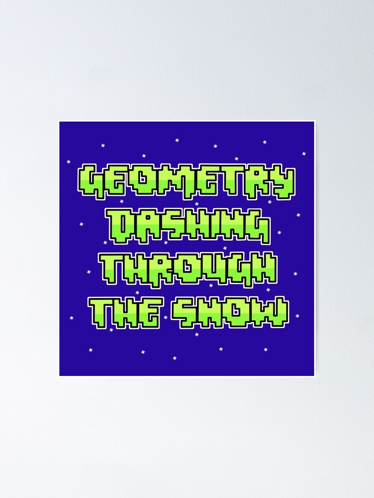 "Geometry Dash" Poster for Sale by jemmajones36 | Redbubble