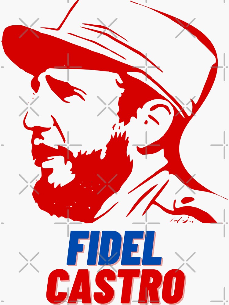 "FIDEL CASTRO" Sticker for Sale by Macka137 | Redbubble