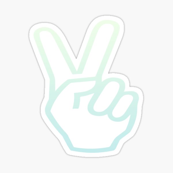 "Blue Green Peace Sign" Sticker for Sale by bfrnnd | Redbubble