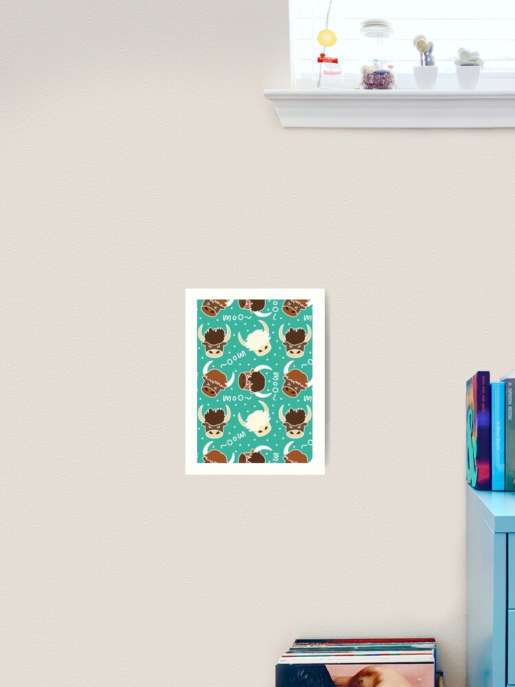 "Cute Yak Emoji" Art Print for Sale by Lulupainting | Redbubble