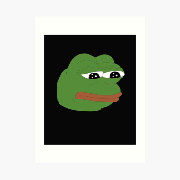 "peepo HYPERS Twitch Emote" Art Print for Sale by Hannah Pillic | Redbubble