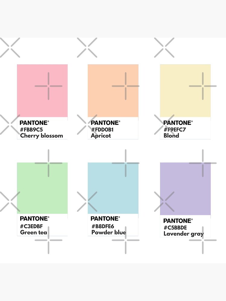 "Pastel rainbow pantone color swatch" Photographic Print for Sale by ...