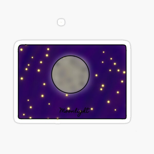 "Moonlight Sticker" Sticker for Sale by Planthoe-pride | Redbubble
