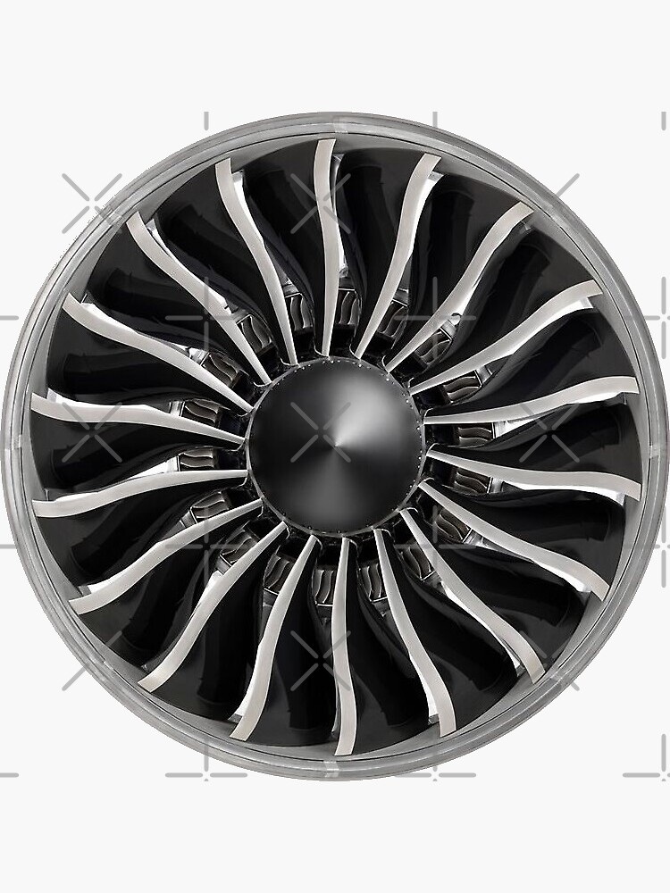 "Airplane Turbine Engine" Sticker for Sale by Aviation Tees | Redbubble