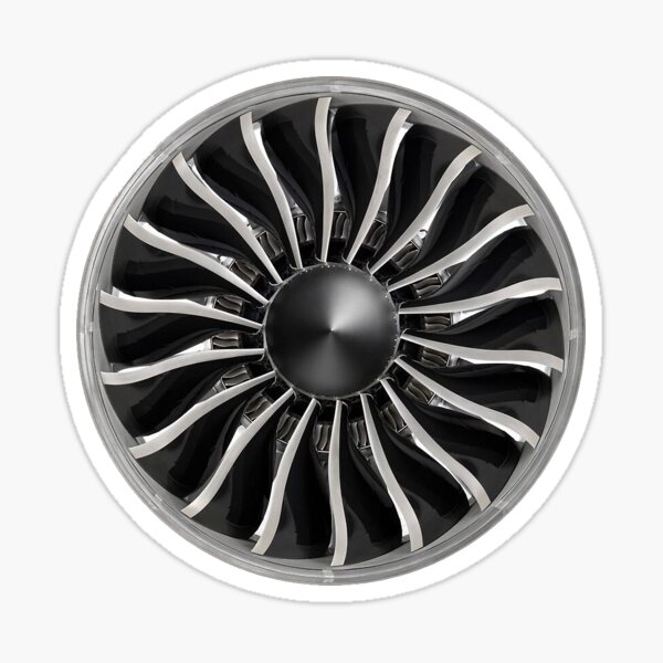 "Airplane Turbine Engine" Sticker for Sale by Aviation Tees | Redbubble