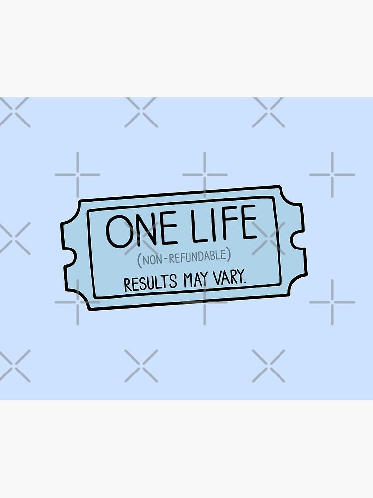 "One Life Ticket Yolo Blue" Poster for Sale by Sam Spencer | Redbubble