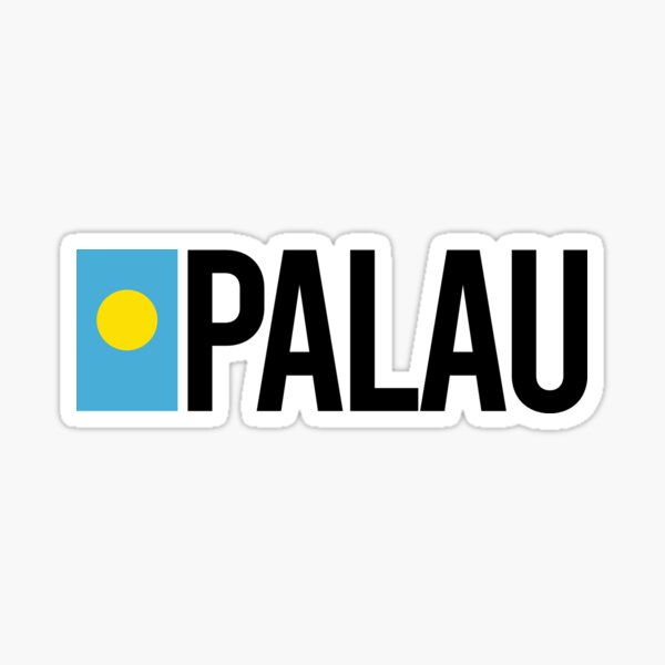 "Palau Minimal Design collection" Sticker for Sale by randomorder ...