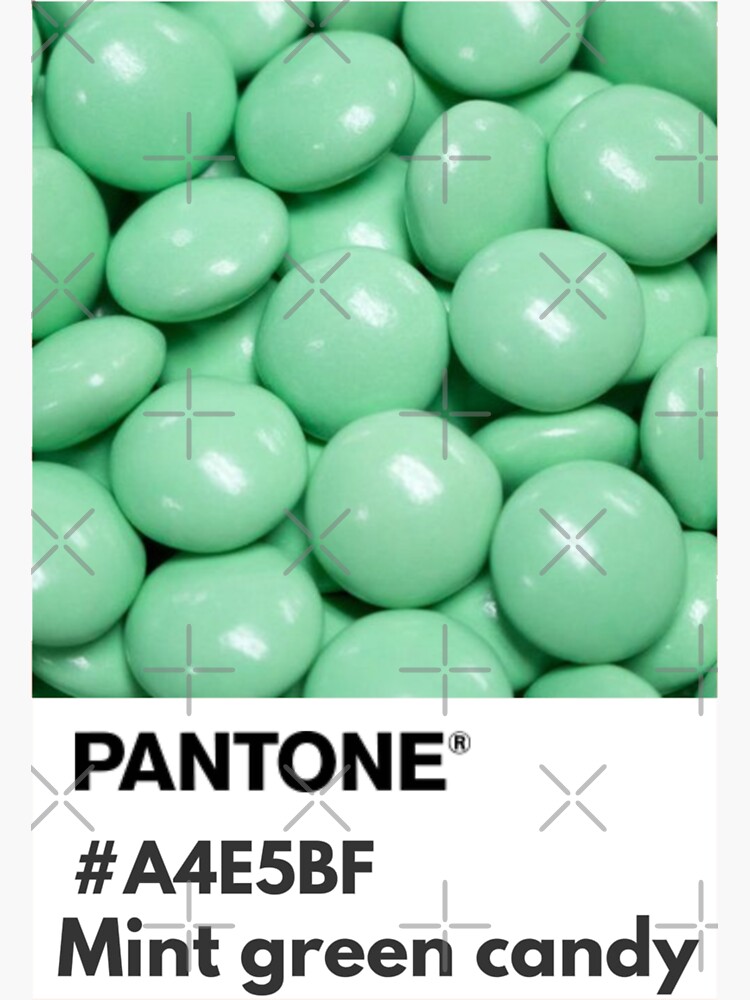 "Mint green candy pantone colors " Sticker for Sale by softlycarol ...