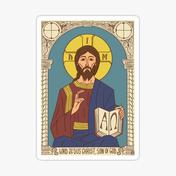 "Jesus Christ" Sticker for Sale by LifelongAcolyte | Redbubble