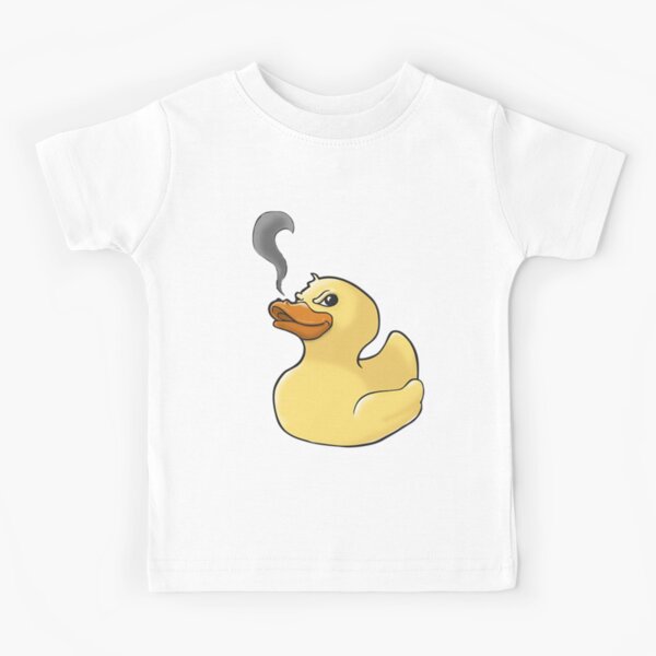 "Fire Breathing Rubber Ducky Funny Smoking Duck" Kids T-Shirt by ...