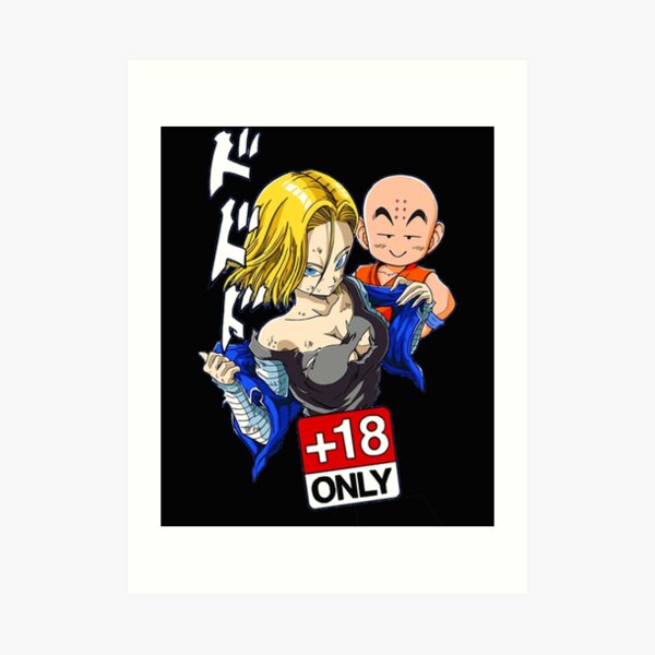 "android 18 and krillin" Art Print for Sale by stricklandjam | Redbubble