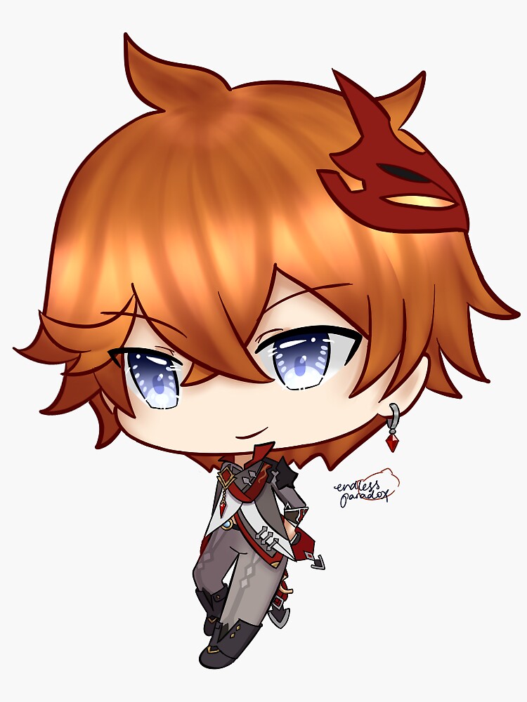 "Genshin Impact Childe" Sticker for Sale by Gracelkm | Redbubble