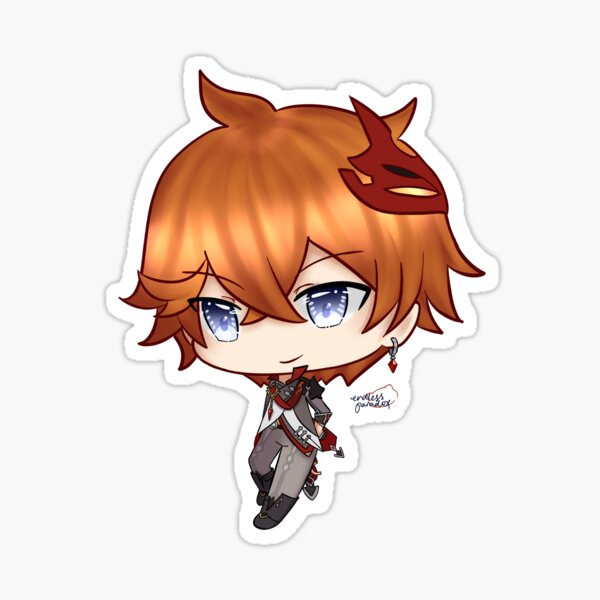 "Genshin Impact Childe" Sticker for Sale by Gracelkm | Redbubble