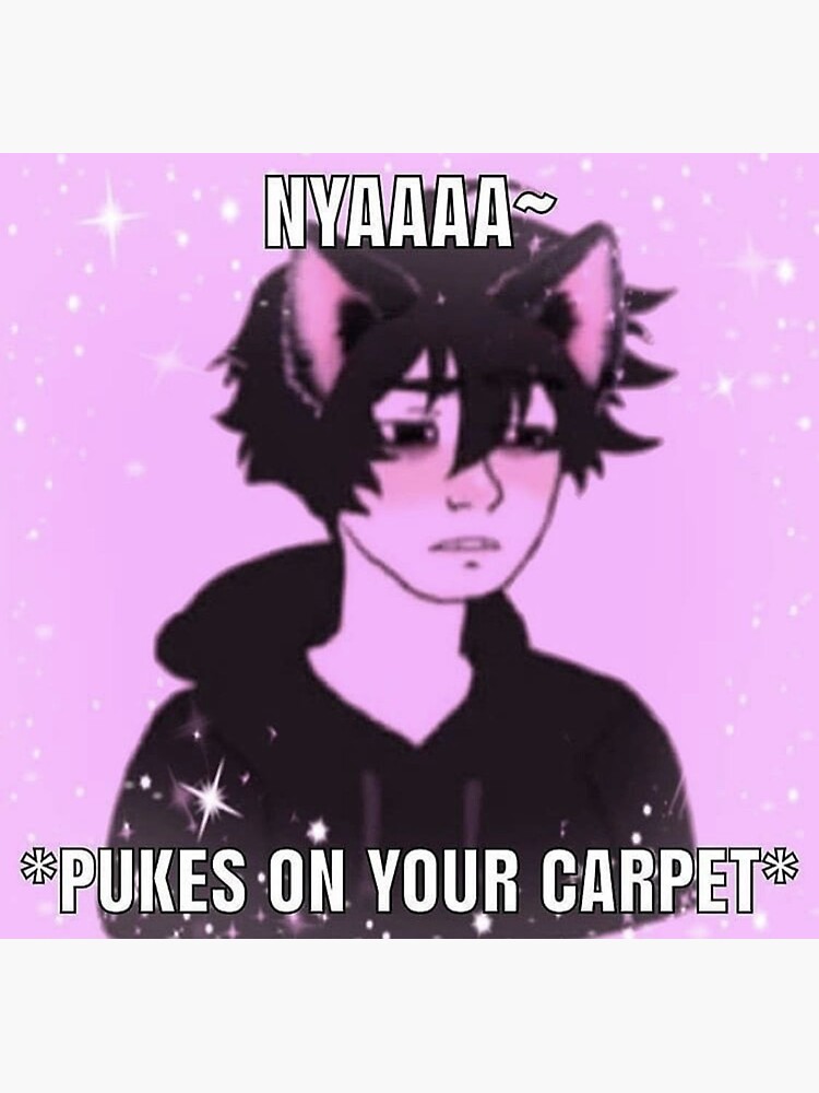 "Catboy :3" Sticker for Sale by Pencilhobo | Redbubble