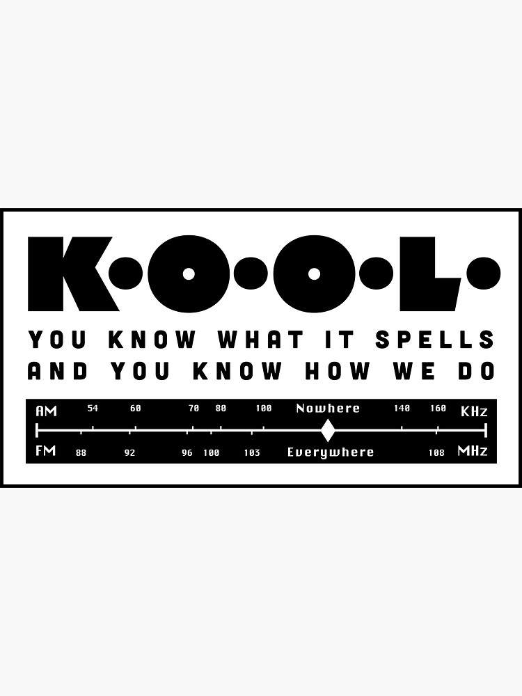 "KOOL Radio Station Logo" Sticker by vulpesantiquus | Redbubble