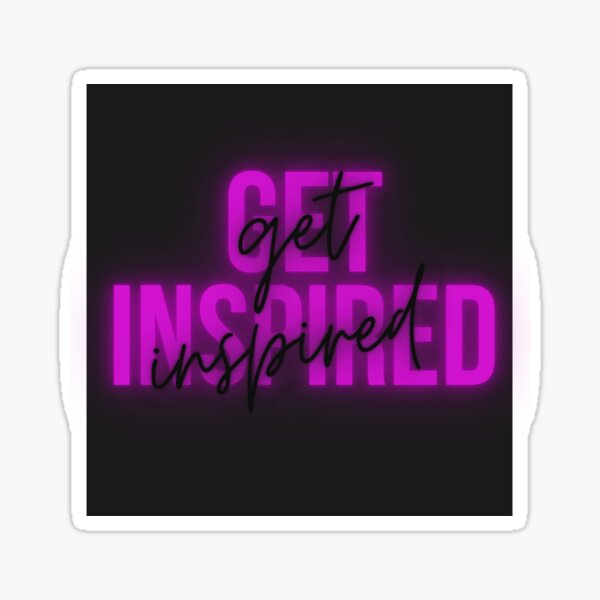 "Get Inspired Art Work Canvas A4 Boards Motivation Quote Cute Purple ...