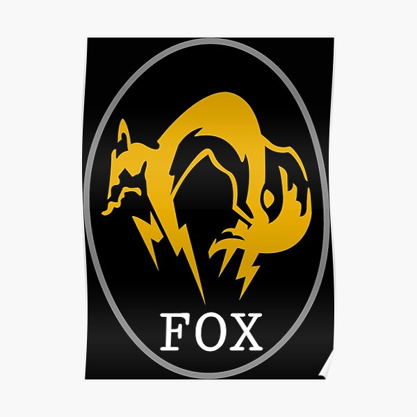 "Metal Gear Fox Logo" Poster for Sale by haz5077 | Redbubble
