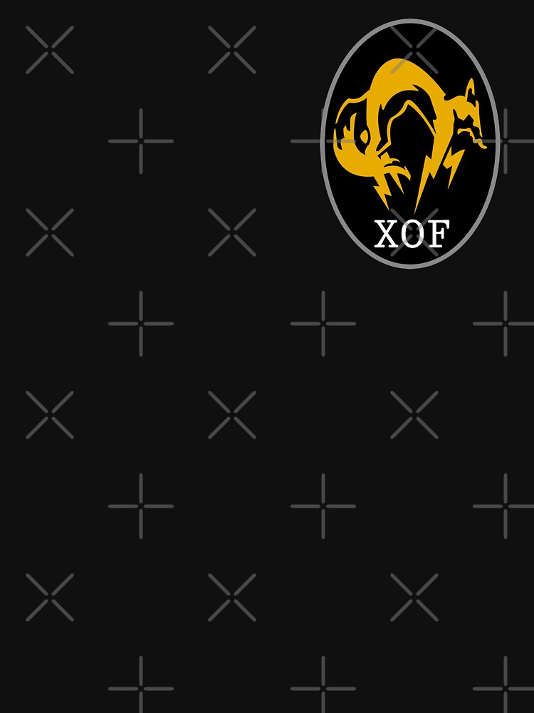 "Metal Gear XOF Logo" T-shirt for Sale by haz5077 | Redbubble | metal ...