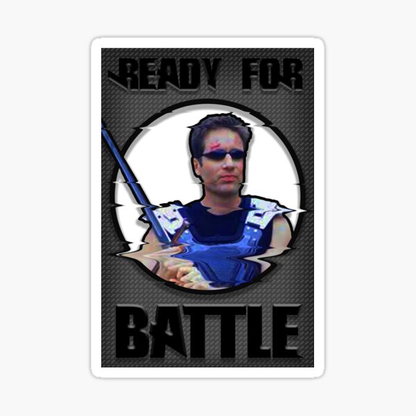 "Fox Mulder- Ready for Battle" Sticker for Sale by kirstennirel | Redbubble
