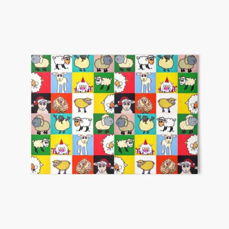 "Sheep Collage" Art Board Print by mandiipope | Redbubble