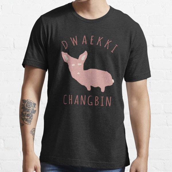 "STRAY KIDS Dwaekki Changbin Pig Rabbit Cute Funny Meme" T-shirt for ...