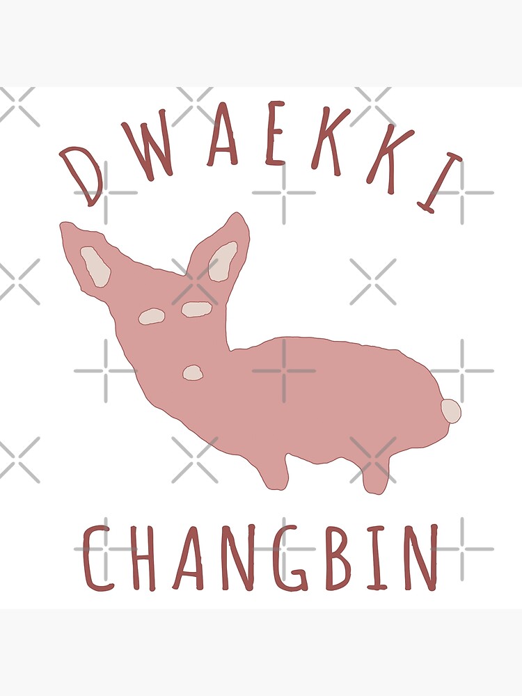 "STRAY KIDS Dwaekki Changbin Pig Rabbit Cute Funny Meme" Art Print for ...