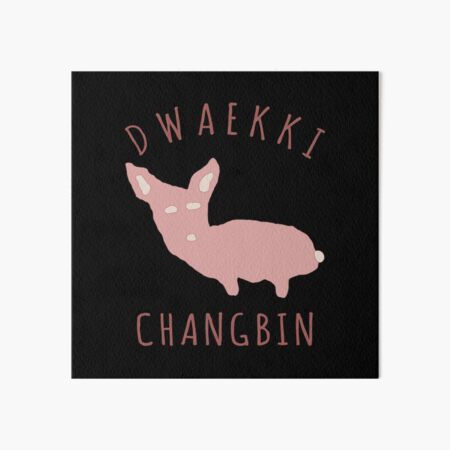 "STRAY KIDS Dwaekki Changbin Pig Rabbit Cute Funny Meme" Art Board ...
