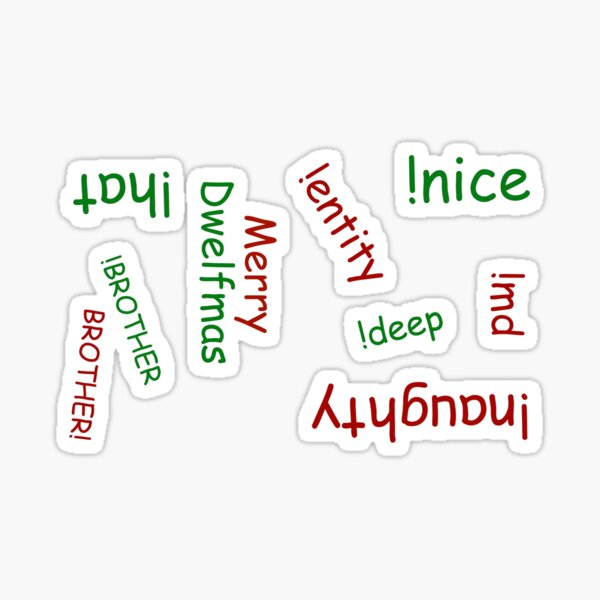 "!Commands" Sticker for Sale by Dwelf-Things | Redbubble