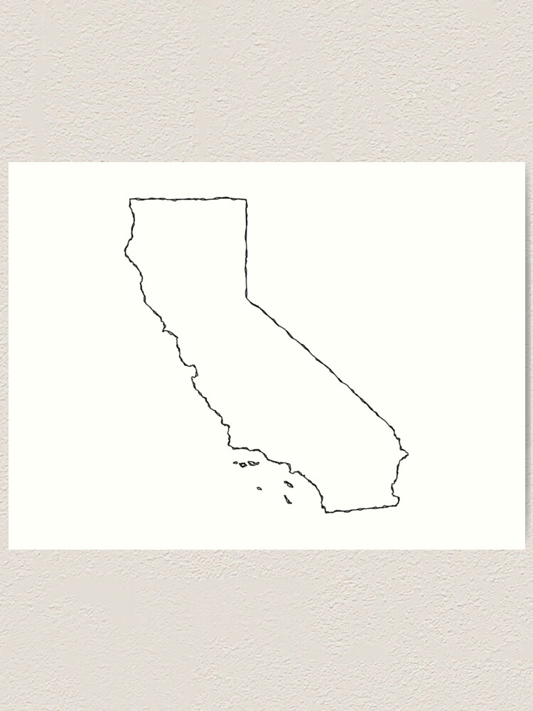 "lil cali outline" Art Print by lamdesign | Redbubble