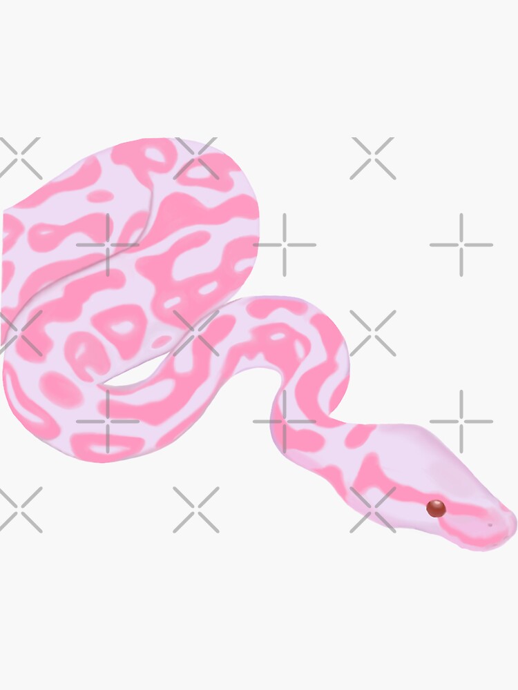"Pink snake " Sticker for Sale by adavis175 | Redbubble