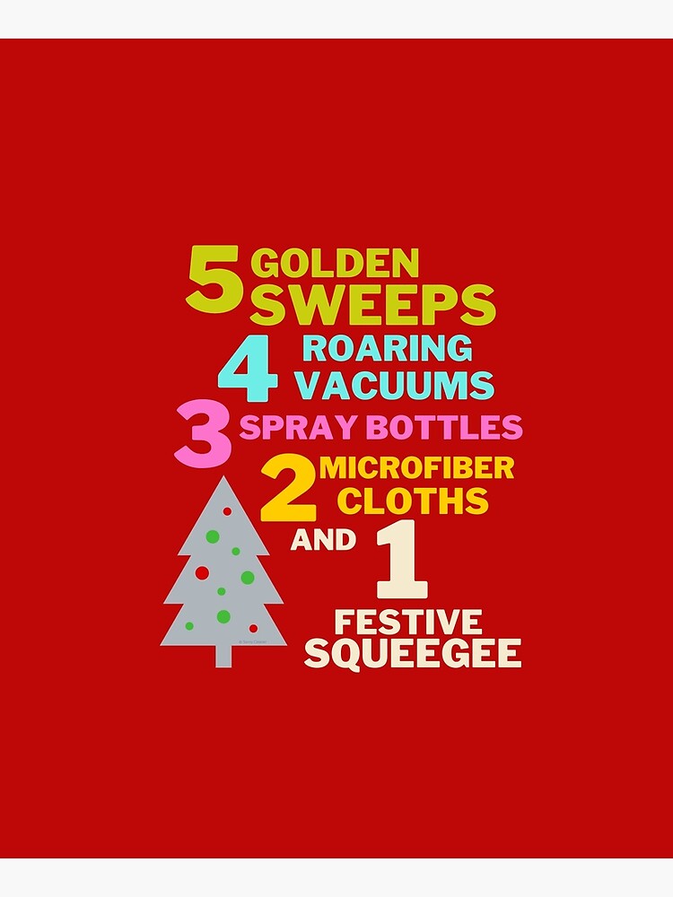 "1 Festive Squeegee Funny Christmas Cleaning Humor" Apron for Sale by ...