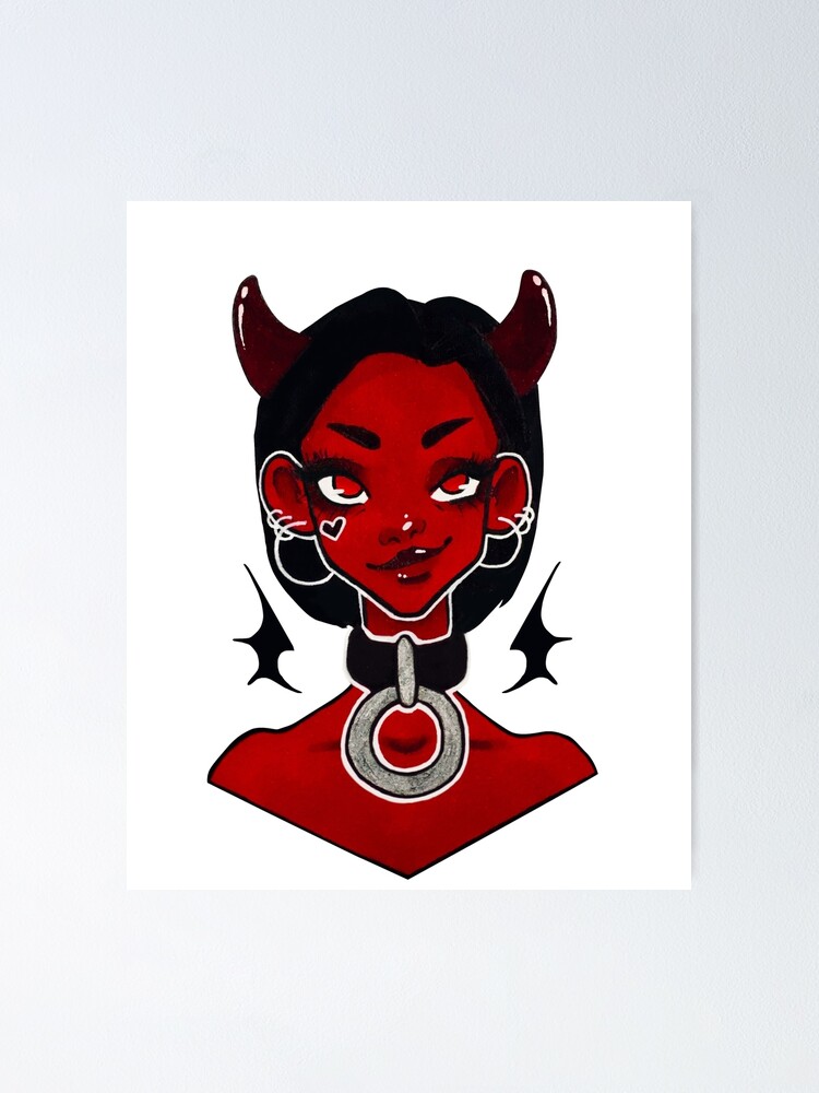 "Devilish" Poster for Sale by CursedCanvas | Redbubble