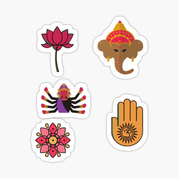"Indian Culture Pack" Sticker for Sale by sgkrishna | Redbubble