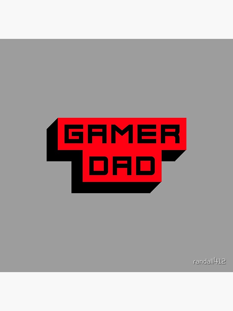 "Gamer Dad Simple Logo" Poster for Sale by randall412 | Redbubble