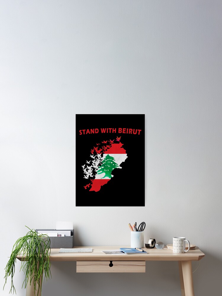 "STAND WITH BEIRUT | Stand With Lebanon Safety " Poster for Sale by ...