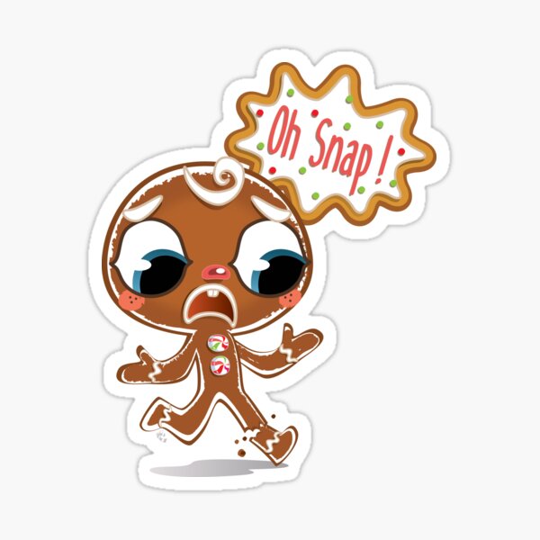 "Gingy Snapped" Sticker for Sale by CBeeProject | Redbubble