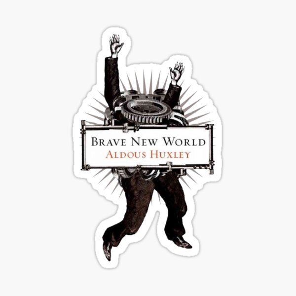 "Brave New World" Sticker for Sale by Goosekaid | Redbubble