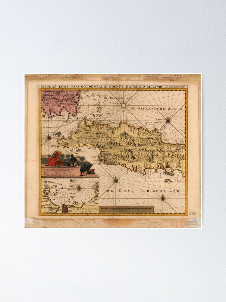 "Map of Indonesia (c 1710)" Poster by allhistory | Redbubble
