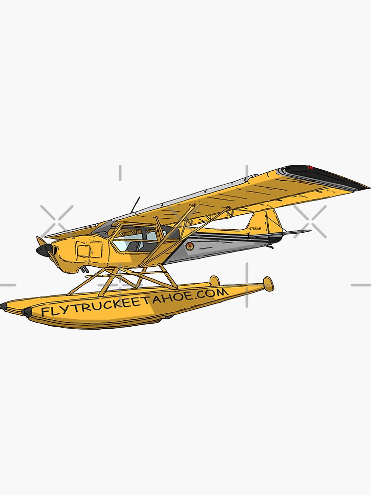 "Super Cub SQ2 N786AB Truckee Tahoe" Sticker for Sale by Statepallets ...