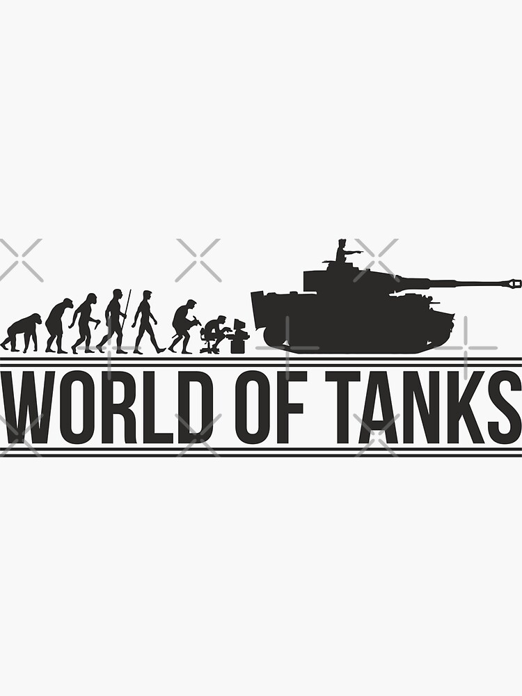 "Tank evolution Panzer VI Tiger World of Tanks" Sticker for Sale by ...