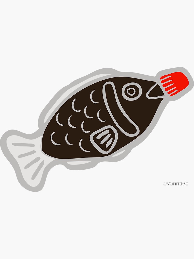 "Sushi Soy Fish Pattern in Blue" Sticker for Sale by evannave | Redbubble