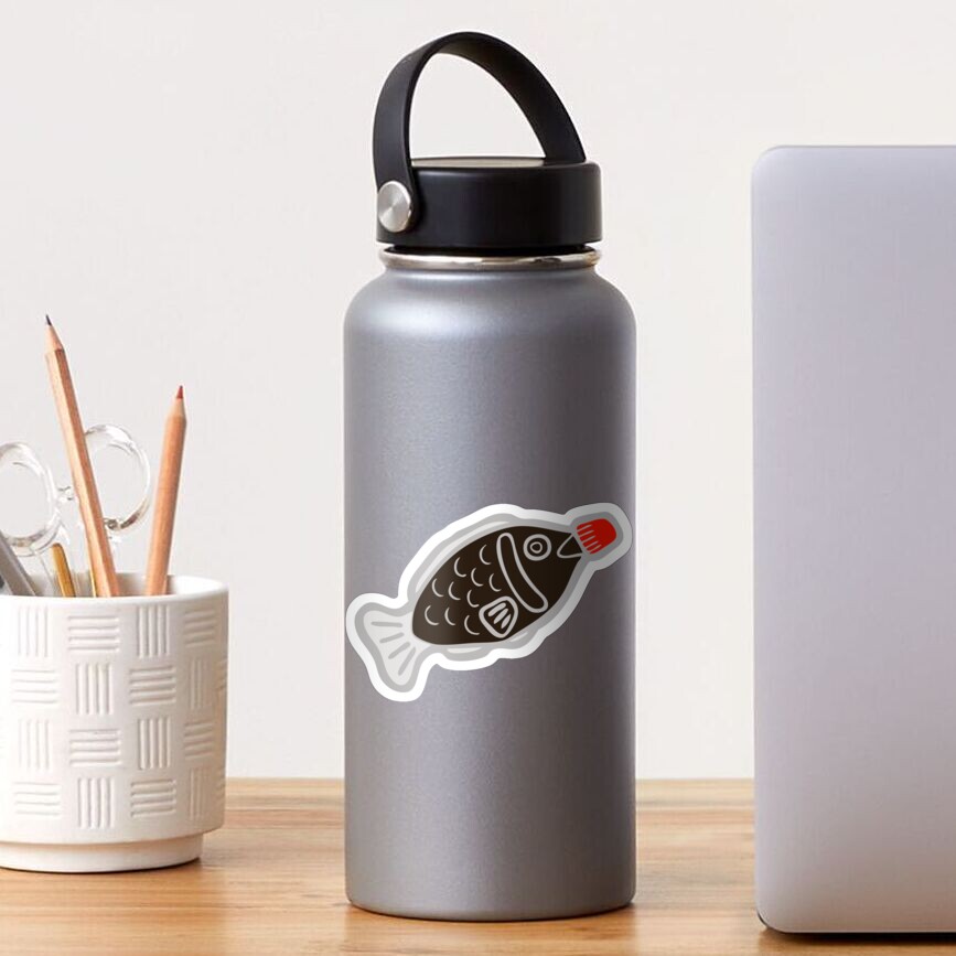 "Sushi Soy Fish Pattern in Blue" Sticker for Sale by evannave | Redbubble