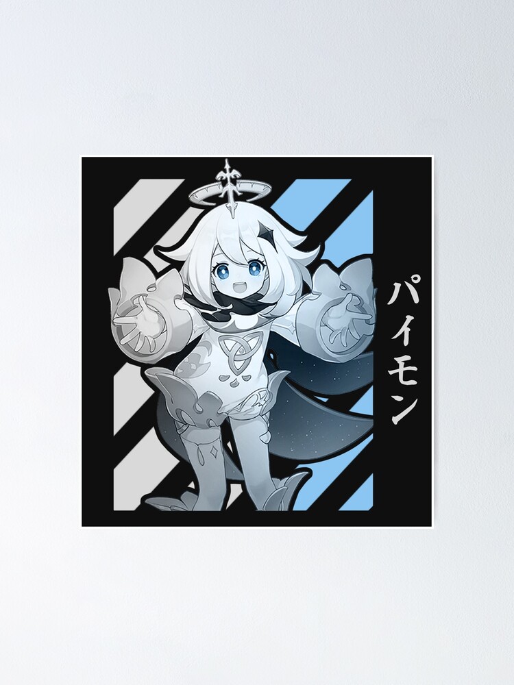 "Paimon Genshin Impact Design" Poster von White-Kitsune | Redbubble