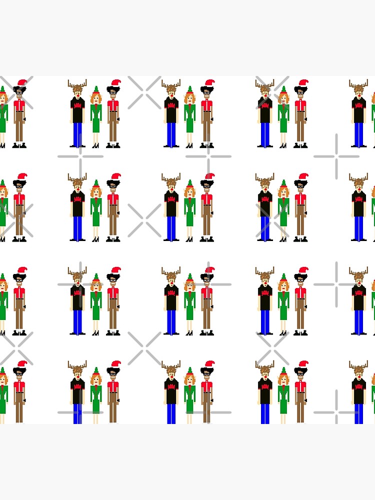 "8-Bit Christmas IT Crowd" Socks by Ruddyposting- | Redbubble