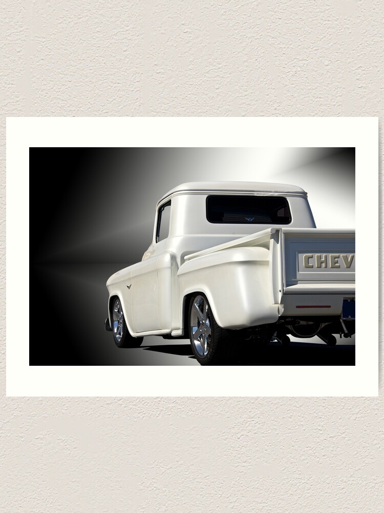 "1956 Chevrolet Stepside Pickup 'Studio'" Art Print by DaveKoontz ...
