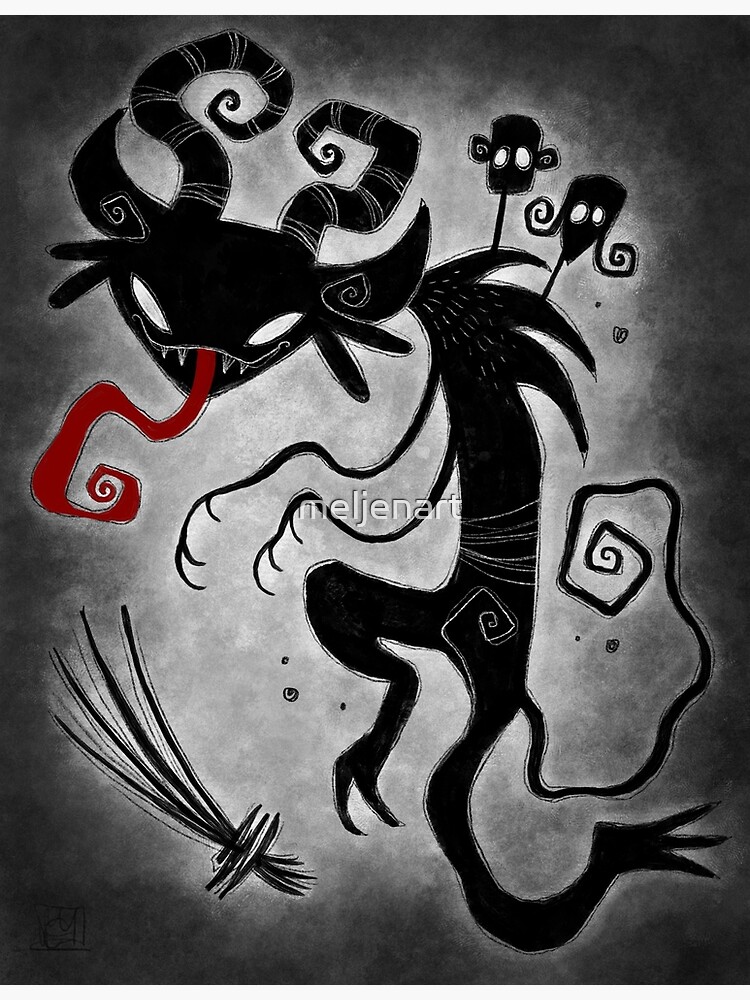 ""Krampus is Calling" Germanic Folklore Monster" Photographic Print for ...