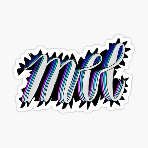 "Mel" Sticker by Eliebean9 | Redbubble