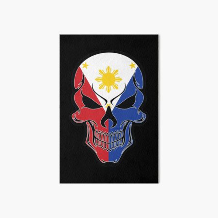 "Philippines Filipino Flag Skull Skeleton Flag Country World Nation Map ...