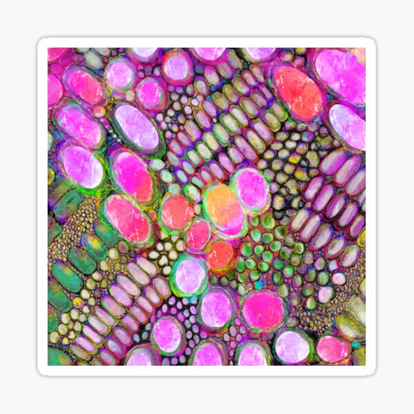 "cells" Sticker for Sale by LBehrendtDesign | Redbubble